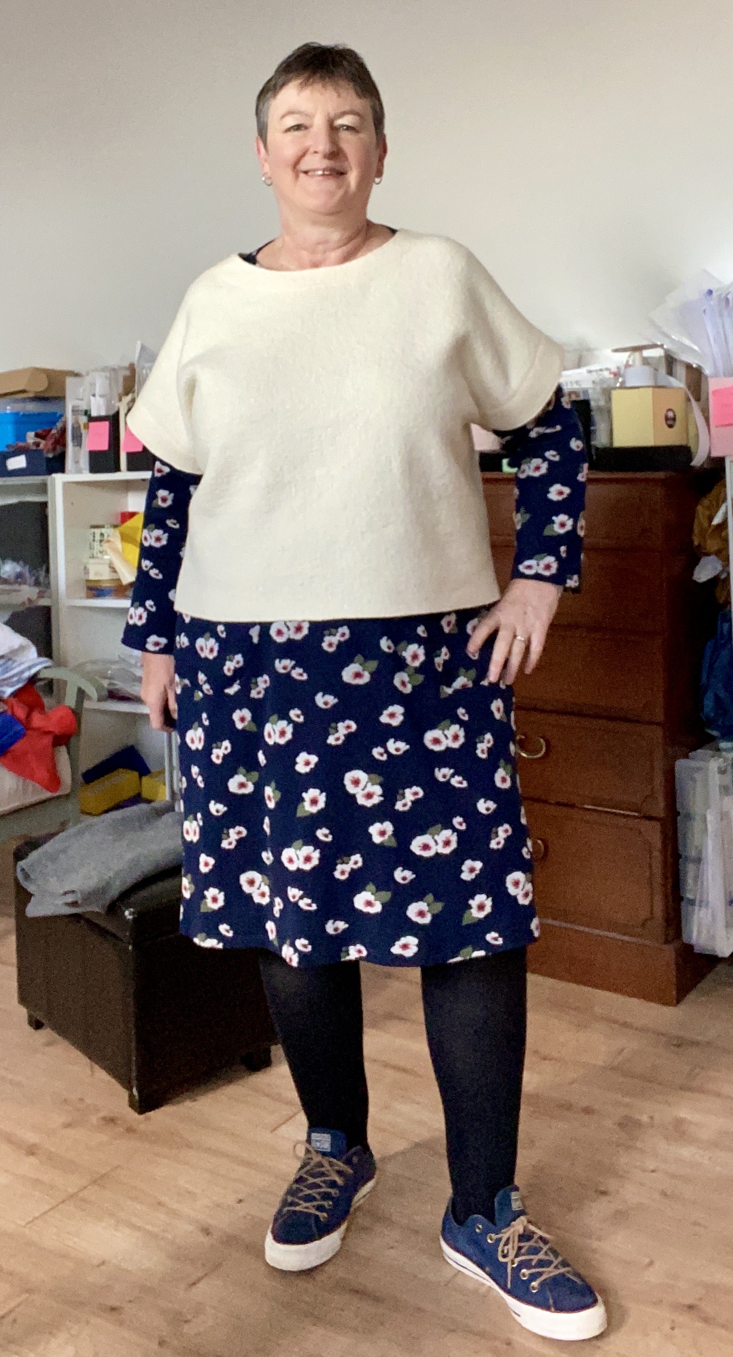 LB Pullover in boiled wool for layering – Sheila O'Kelly Sews