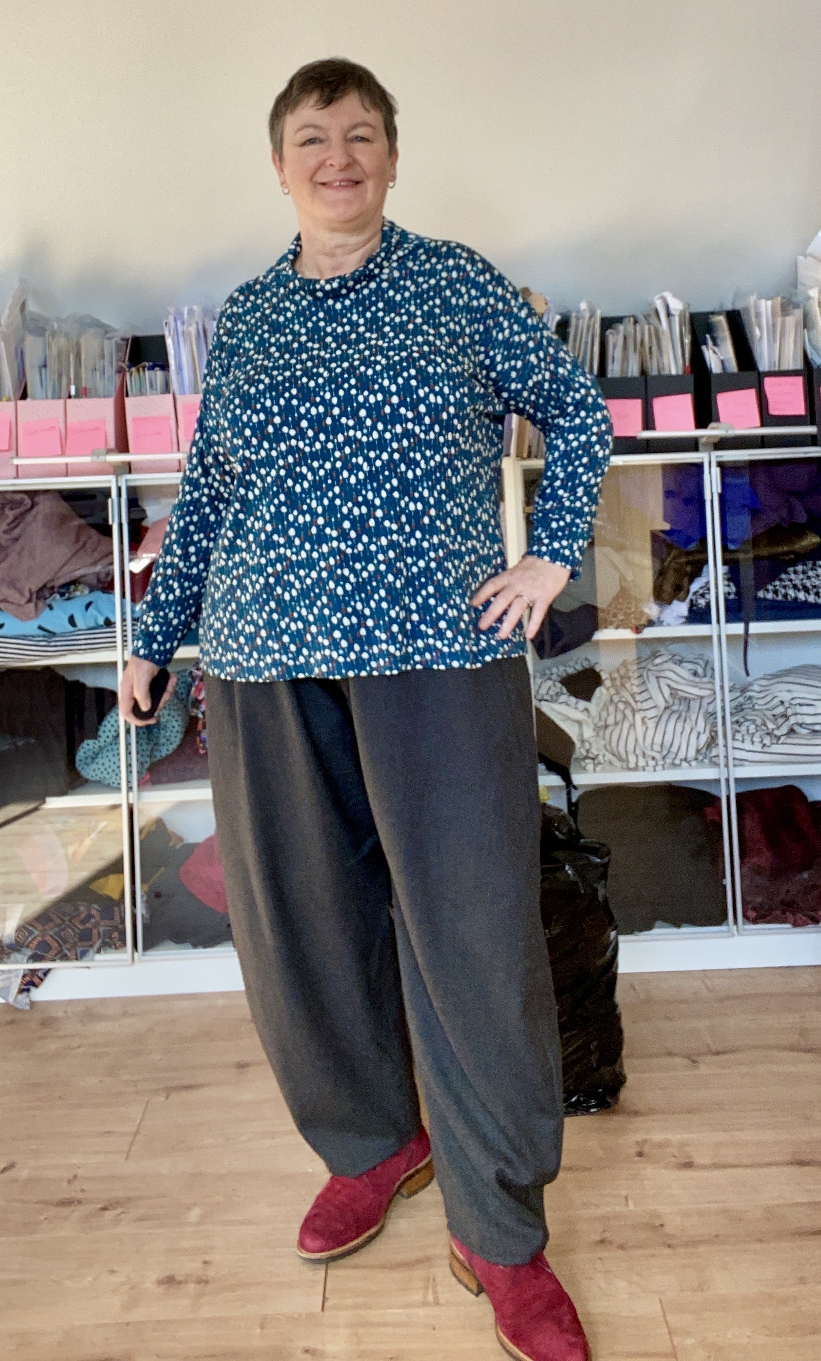 Mandy Boat Tee in viscose jersey – Sheila O'Kelly Sews