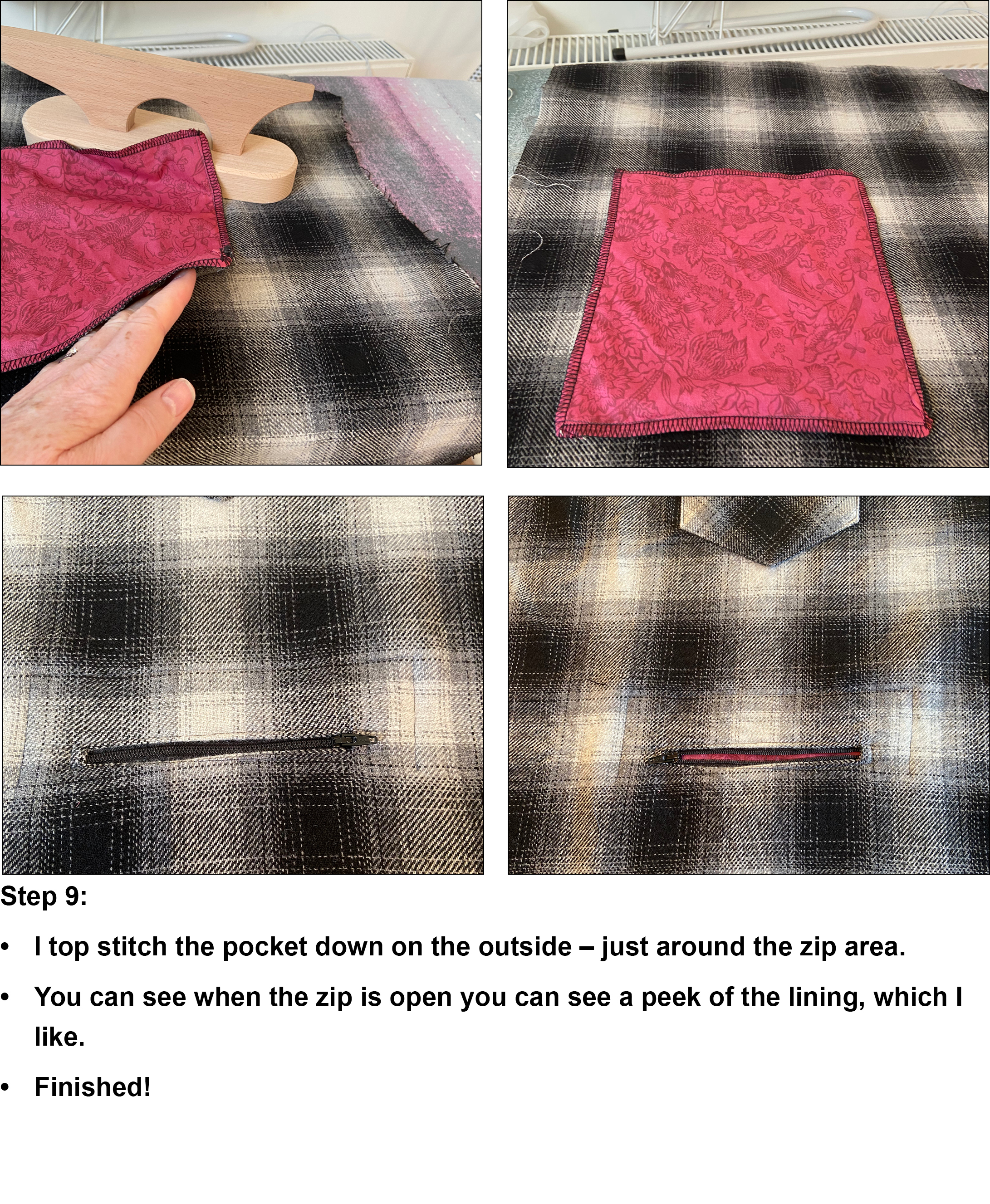 How to add zipped, welt pockets to anything – Sheila O'Kelly Sews
